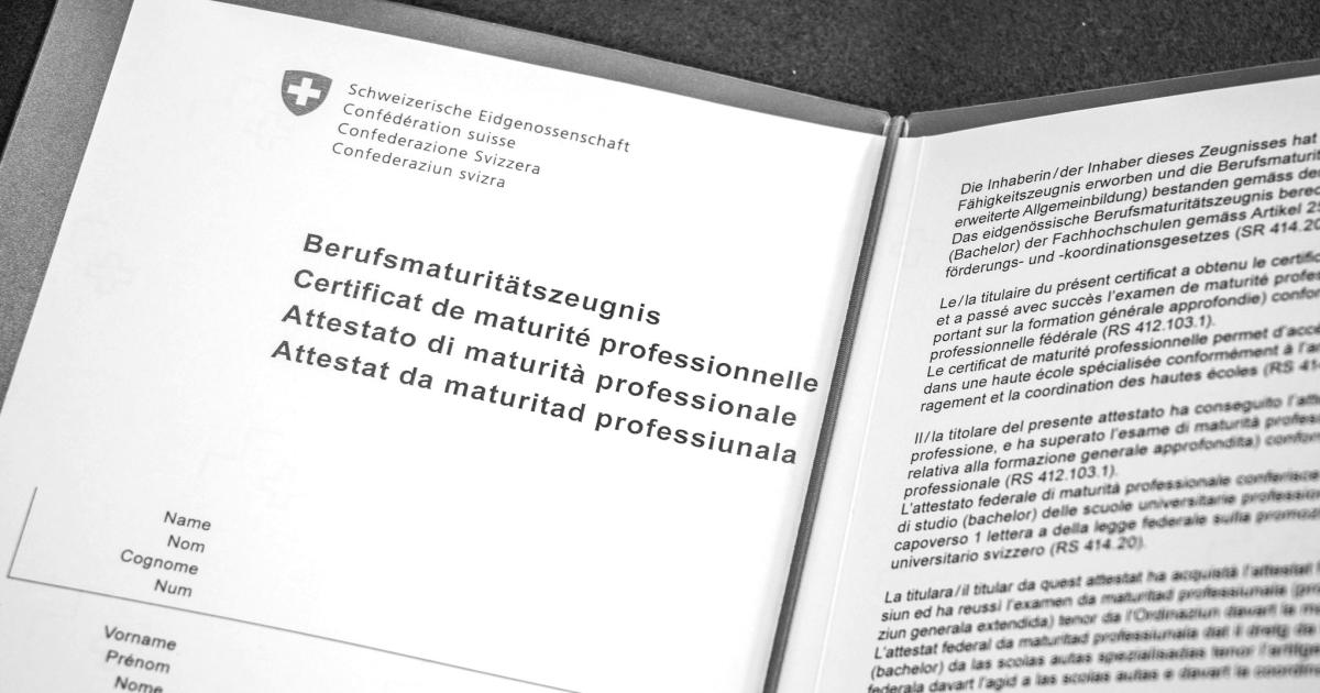 Official documents and diplomas | vocationaleducation.ch
